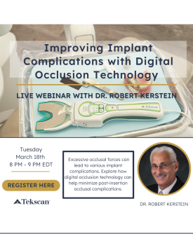 Improving Implant Complications with Digital Occlusion Technology | Tekscan